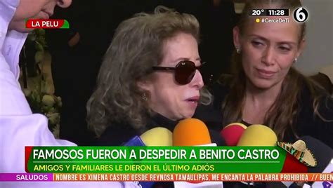 María Elena Saldaña La Güereja se despide de Benito Castro Vídeo