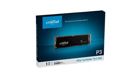 Crucial P3 1TB PCIe Gen3 3D NAND NVMe M 2 SSD 3500Mbs CT1000P3SSD8