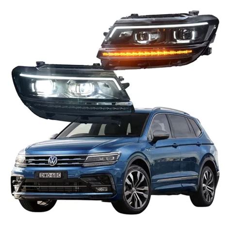 Par Faros Led Vw Tiguan 2017 Drl Xenon Lupas Plug And Play