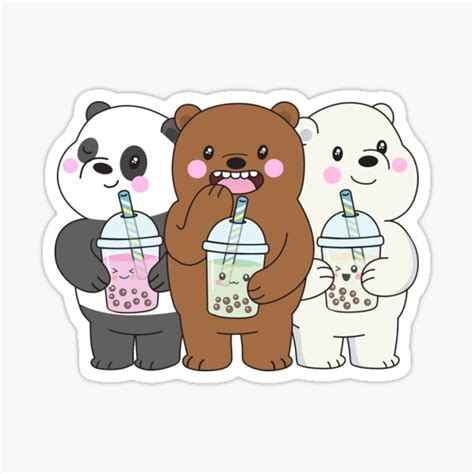We Bare Bears Sticker For Sale By Plushism Redbubble