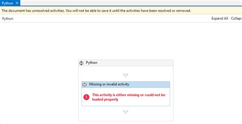 Python Activity 실행시 Python Scope Error initializing Python engine 에러