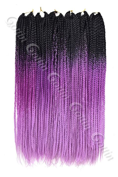 Gottin Hair Ombre Box Braids Crochet Hair 6 Packs 24 Inch Box Braids