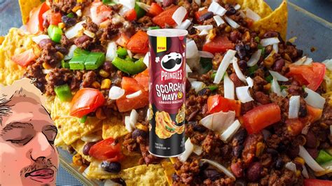 New Pringles Scorchin Wavy Loaded Nachos Reviews With The Blond Youtube