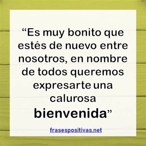 Frases De Bienvenidaa Empleados O Alumnos Mensajes