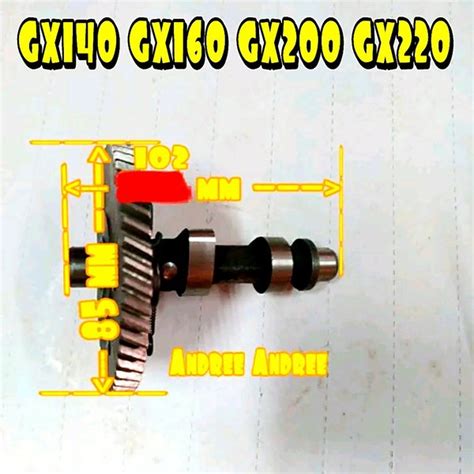 Jual GX140 GX160 GX200 GX220 Camshaft Cam Shaft As Klep Noken As Model