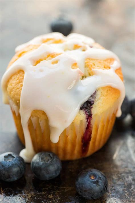 Blueberry Muffins With Lemon Glaze Video Natashaskitchen