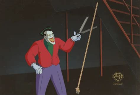 Batman Animated Series Original Cel The Joker Joy Buzzer Mask Of The