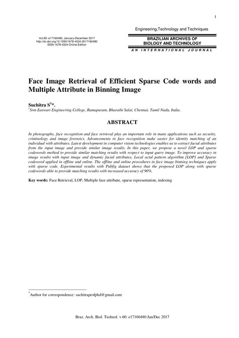 pdf face image retrieval of efficient sparse code words and multiple attribute in binning image