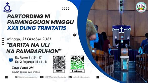 PARTORDING NI PARMINGGUON MINGGU XXII DUNG TRINITATIS MINGGU 31