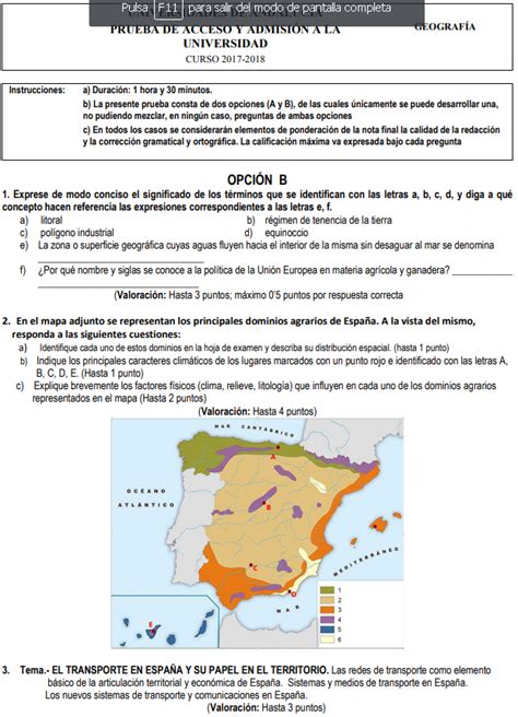 Historiaelpalo Exámenes de Geografía e Historia de España Andalucía