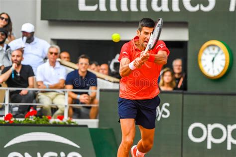 2023 Roland Garros Champion Novak Djokovic Of Serbia In Action During