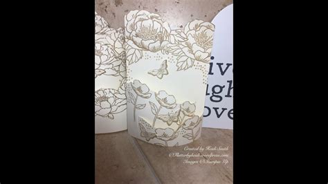 Fun Fold 25Stampin Up Portrait Bendi Fold Card By Heidi Smith