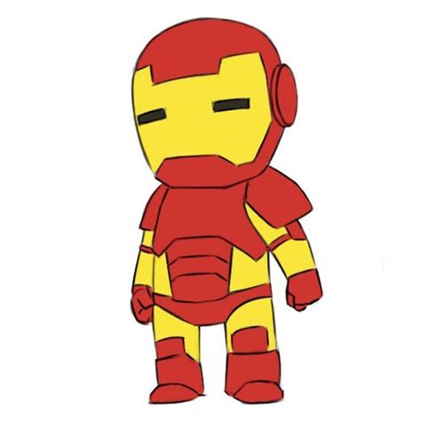 How To Draw Iron Man Step By Step In Color
