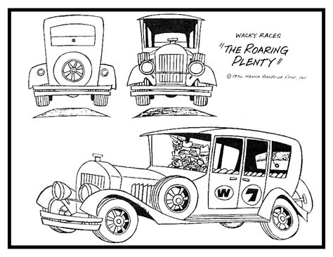 Tales From Weirdland Model Sheets For Hanna Barbera S Wacky Races 1968