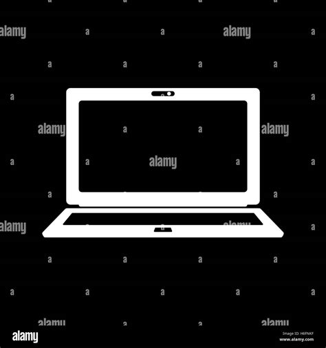 El icono del ordenador portátil Símbolo de Notebook Ilustración