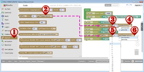graphical programming kit for learn coding with arduino ide15 dht11 module