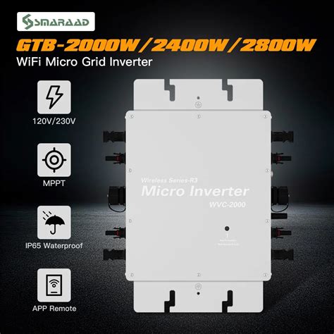 SMARAAD Micro Onduleur Connect Au R Seau Solaire MPPT Appareil M Nager
