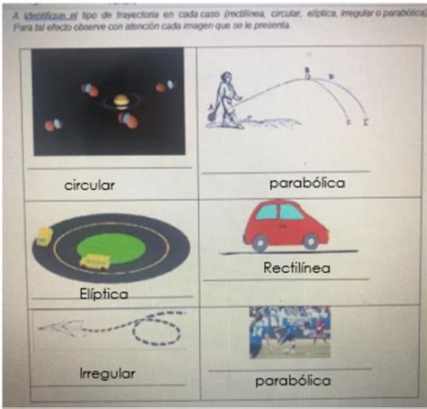 Identificar El Tipo De Trayectoria Brainly Lat