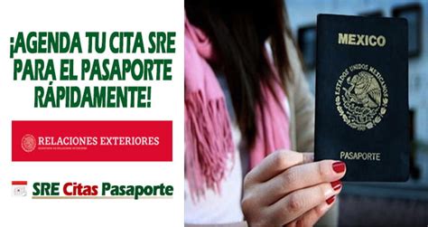 SRE Citas Pasaporte Mexicano Por Teléfono y Online