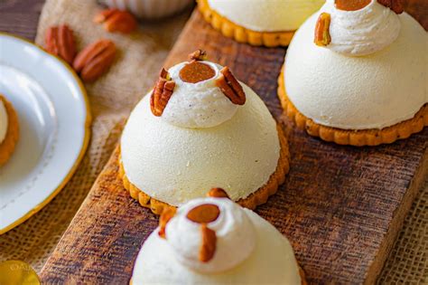 Entremets vanille caramel et noix pécan Aux délices du palais
