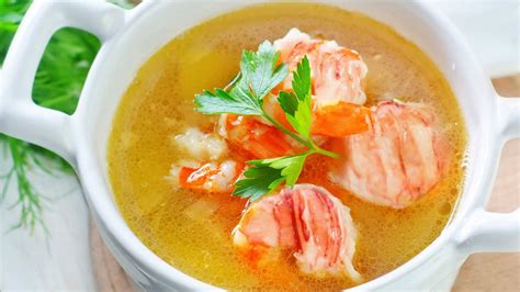 Sopa Con Cola De Langostinos Camanchaca