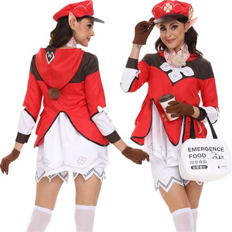 Genshin Impact Klee Cosplay Costume Klee Outfitl Halloween Etsy