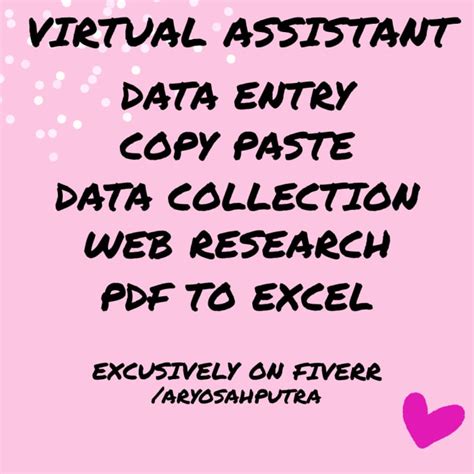 do data entry copy paste data research pdf to excel by aryosahputra fiverr
