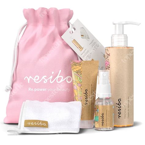 Resibo Clean Skin Bag ZESTAW Olejek do demakijażu 150 ml Żel myjący