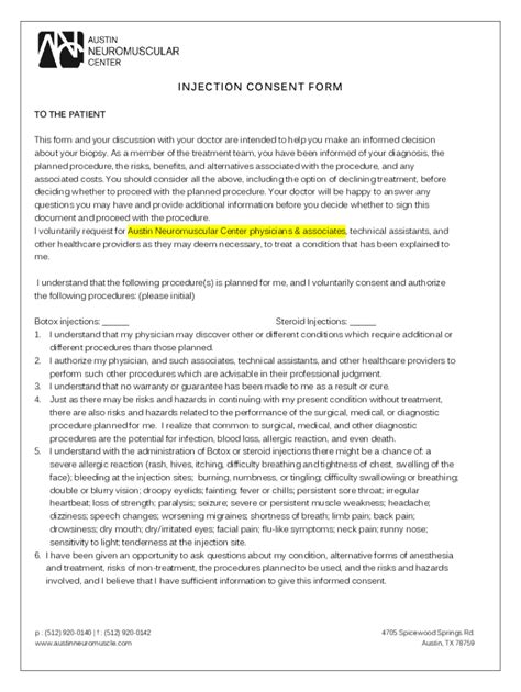 Fillable Online Informed Consent And Consent Forms PMC Fax Email