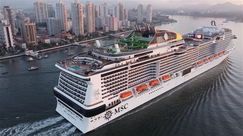 Ship Msc Grandiosa Cruzeiro De Carnaval Youtube