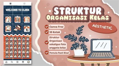 Cara Membuat Feed Ig Struktur Kelas Aesthetic Di Canva Feed Ig Kelas