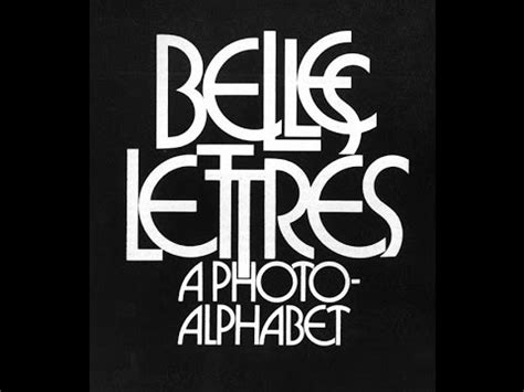 Belles Lettres The Naked Alphabet 1971 YouTube