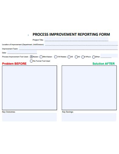 FREE 20 Improvement Form Samples In PDF
