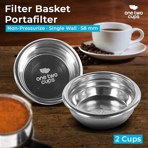 Jual One Two Cups Filter Basket Portafilter Non Pressurize