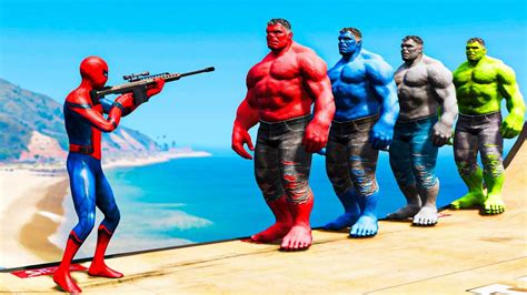 GTA 5 SPIDERMAN Vs HULK Epic Ragdolls Ep 3 Fails Funny Moments