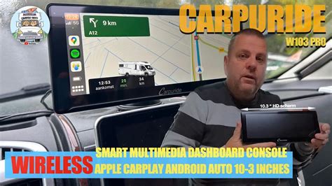 DRAADLOOS ANDROID AUTO Of APPLE CARPLAY MET DE CARPURIDE W103 PRO 1