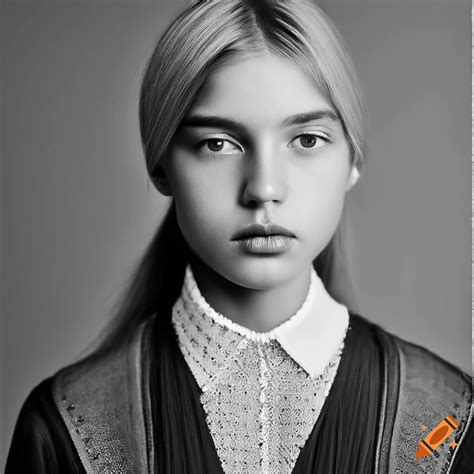 Intricate Portrait Of A High Fashion Model