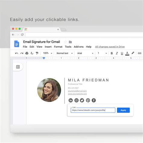 Signature In Gmail Template