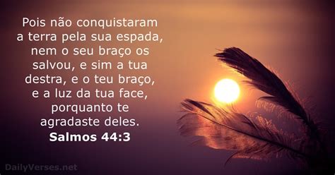 Salmo 44 3 Versículo da Bíblia DailyVerses net