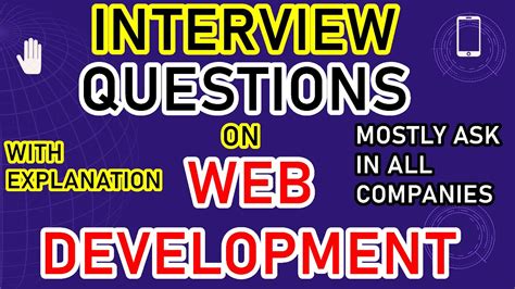 web developer interview questions and answers interview questions for web developer latest