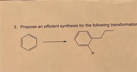 solved 3 propose an efficient synthesis for the following