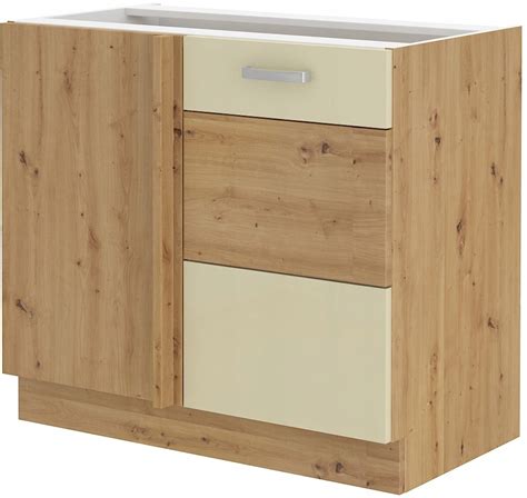 Szafka kuchenna narożna 105x60 dolna Krem połysk arte krem Cena