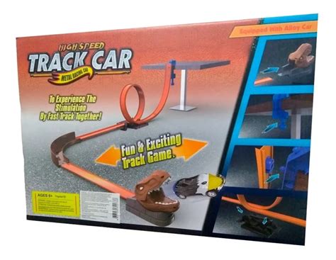 Pista De Carro Tiranosaurio Rex Dino Juguete Niños Carros Luegopago