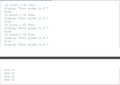 solved the following pseudocode contains several nested if then else 1 answer transtutors