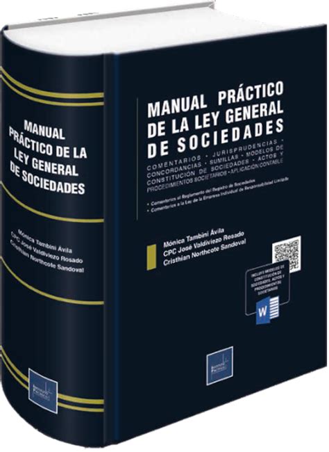 Manual práctico de la ley general de sociedades