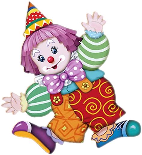 Clown Dessin Couleur Fond Transparent Pagliaccio