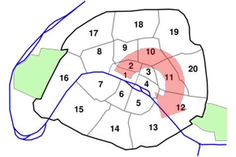 Map Of Paris Arrondissements Map Encdarts
