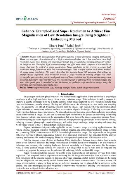 single image super resolution using interpolation and discrete wavelet transform pdf