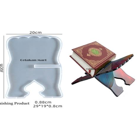 Promo CM Cetakan Resin Epoxy Craft DIY Alas Dudukan Buku Book Stand