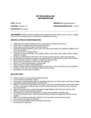 Fillable Online Sheet Metal Mechanic CST MechanicalHampton VA Fax